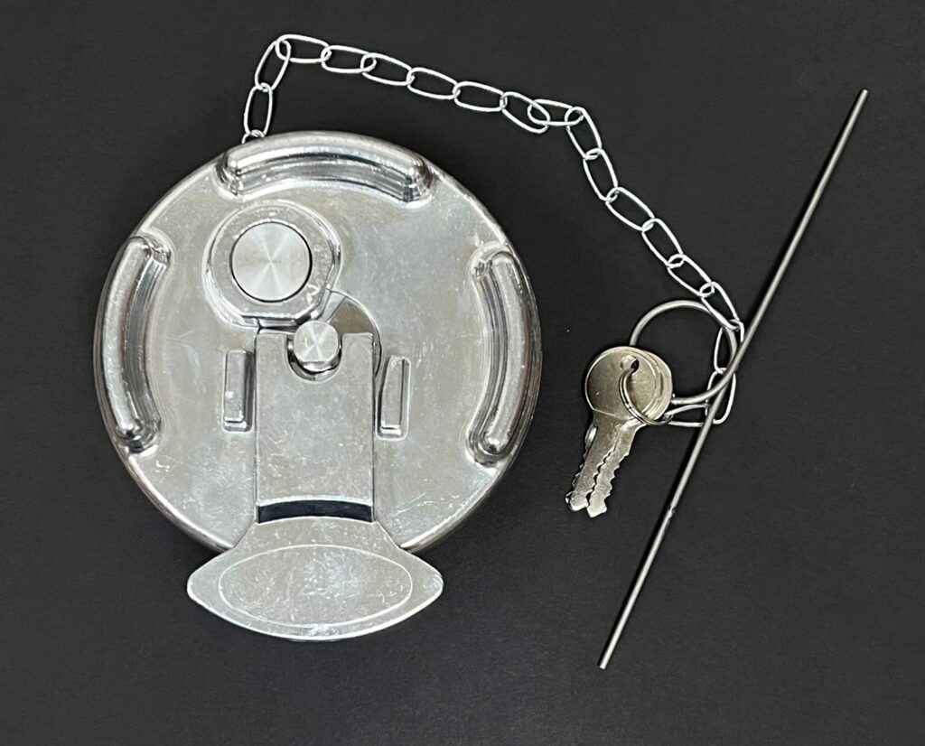 Dirks1726 - Peterbilt 4" Lever Style Locking Diesel Fuel Cap - Dirk's ...
