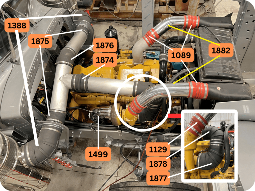 Dirks1882 - CAT 3400 Series Charge Air Cooler Pipe Set - Dirk's Classic ...