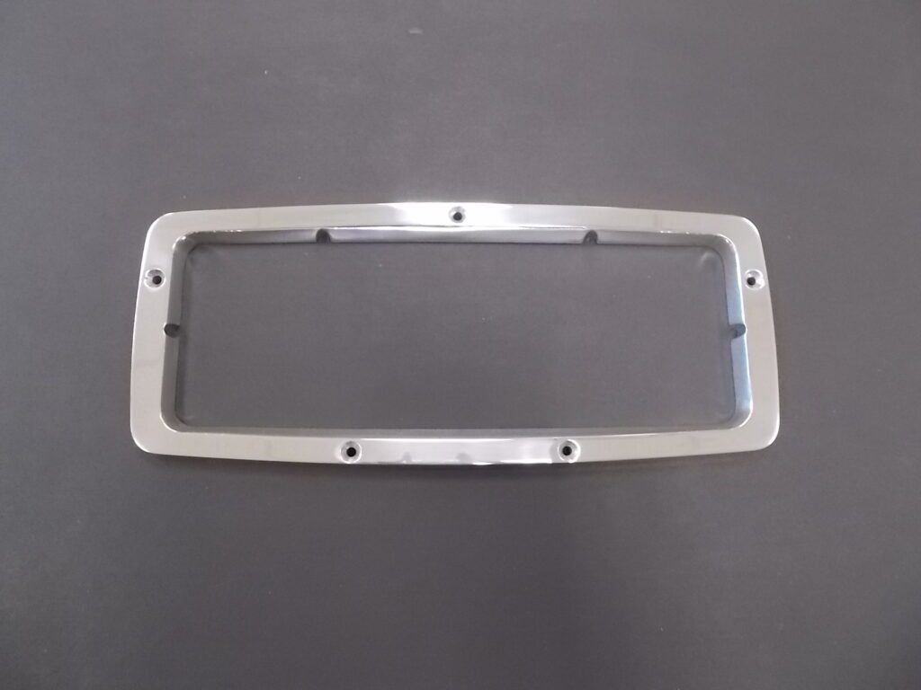 Dirks1509 - Polished Aluminum Square Headlamp Bezel - Dirk's Classic Truck
